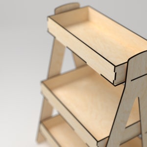 Tiered Display Tray - Digital Download - Glowforge, Svg, Laser Cut File ...