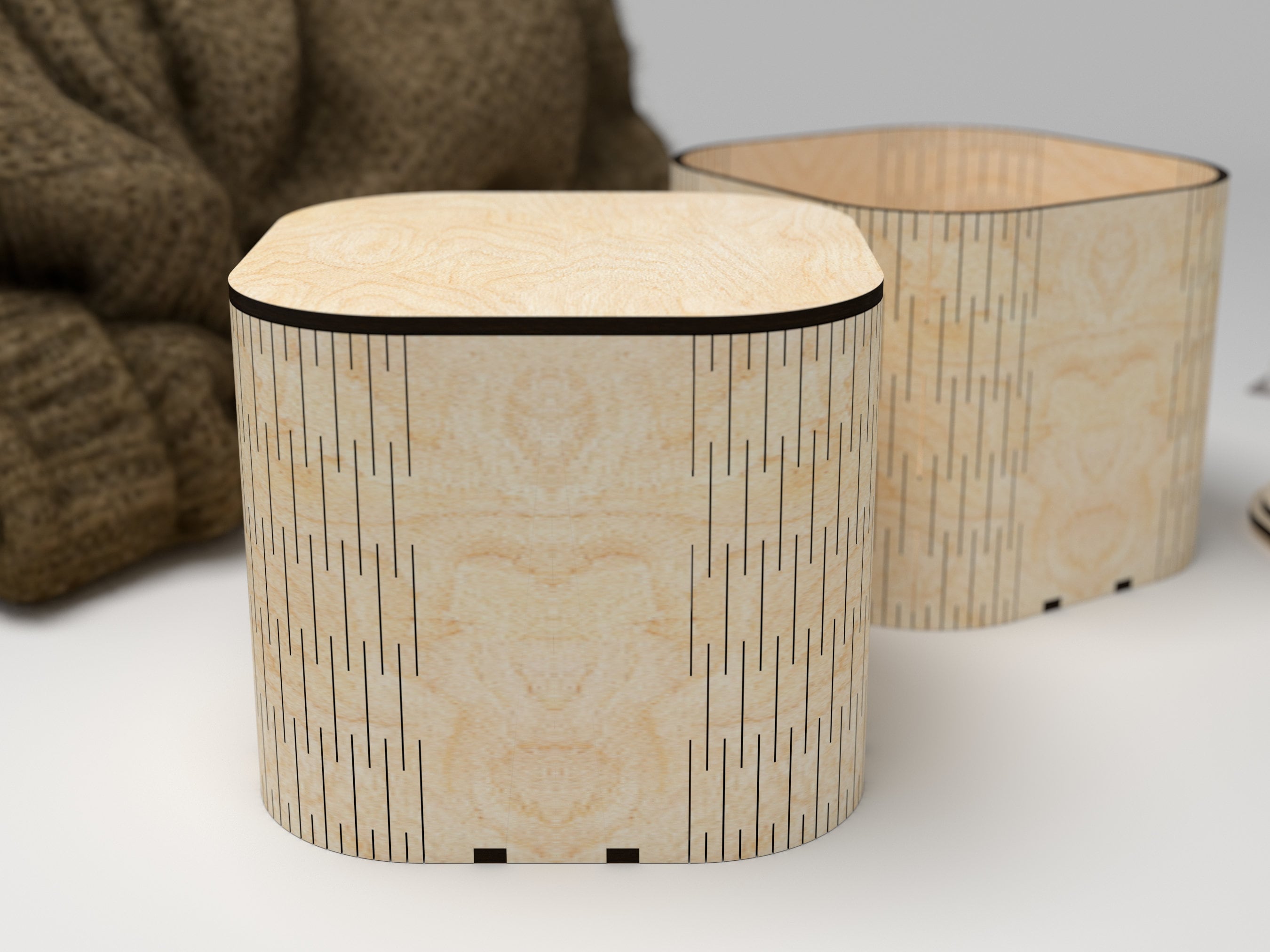 Curved Laser Cut Box Digital File Laser Cut Svg Dxf - Etsy