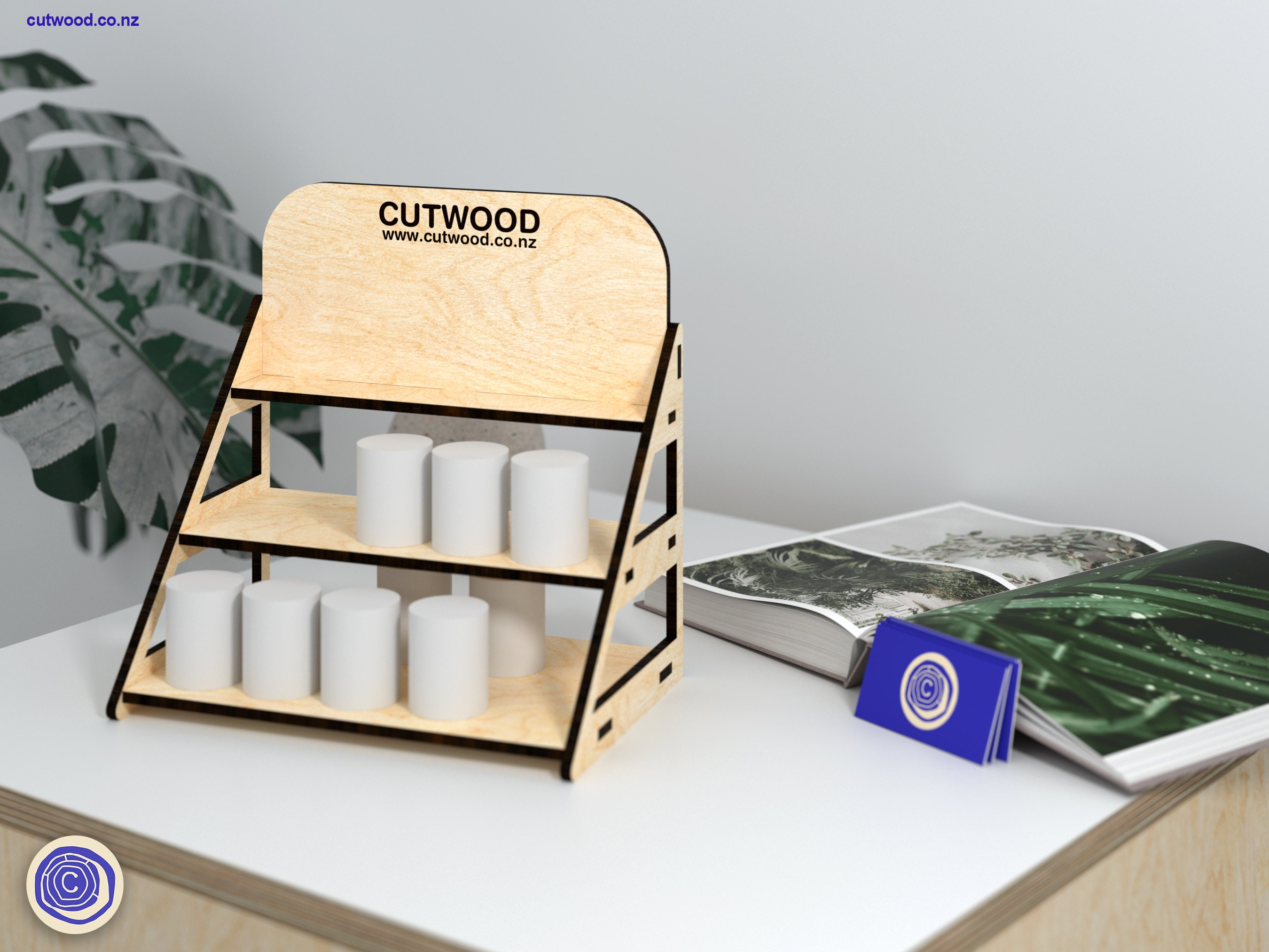 3 Tiered Display Stand Cut Out Sides Shop or Market - Etsy