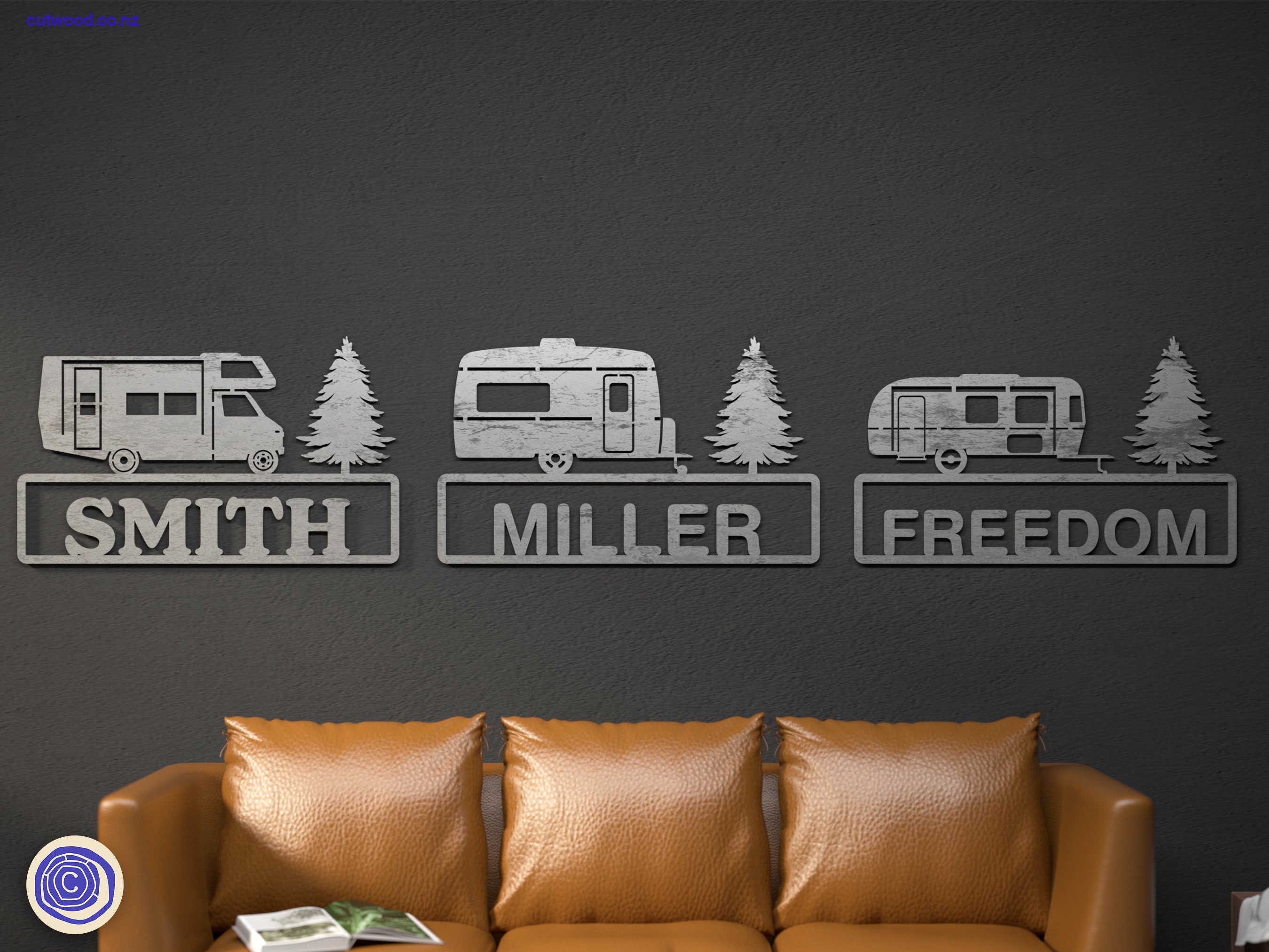 RV Camper Monogram dxf svg ai Descarga digital Para - Etsy España