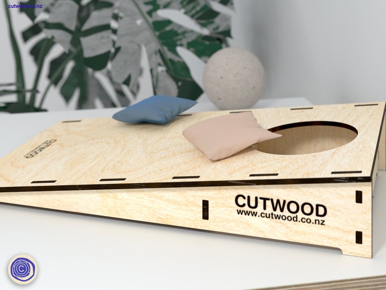 Miniature Cornhole Table Top Game - Digital Files for Glowforge, Laser ...