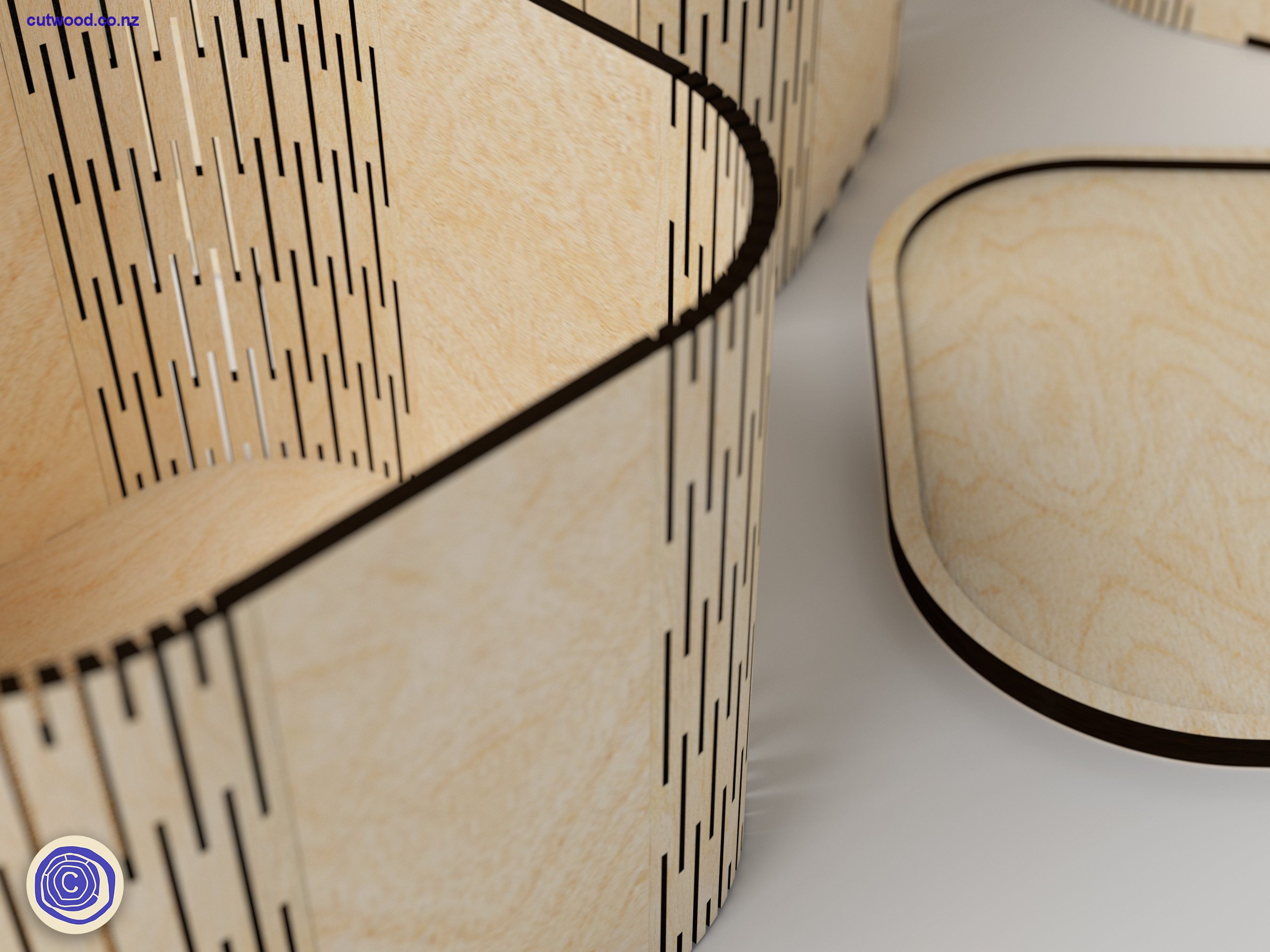 Curved Box Laser Cut Files: Storage & Display (digital Files) - Etsy