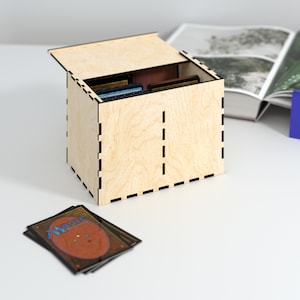 Card Storage Laser Cut Box Files - SVG, DXF, Laser Plans, Laser Cut ...