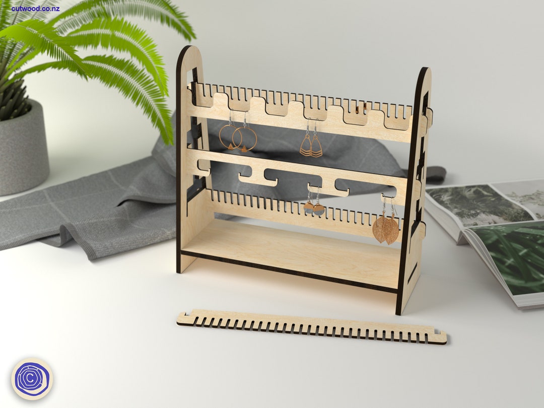 Earring Display Stand Laser Cut File: SVG, PDF, Ai - Etsy