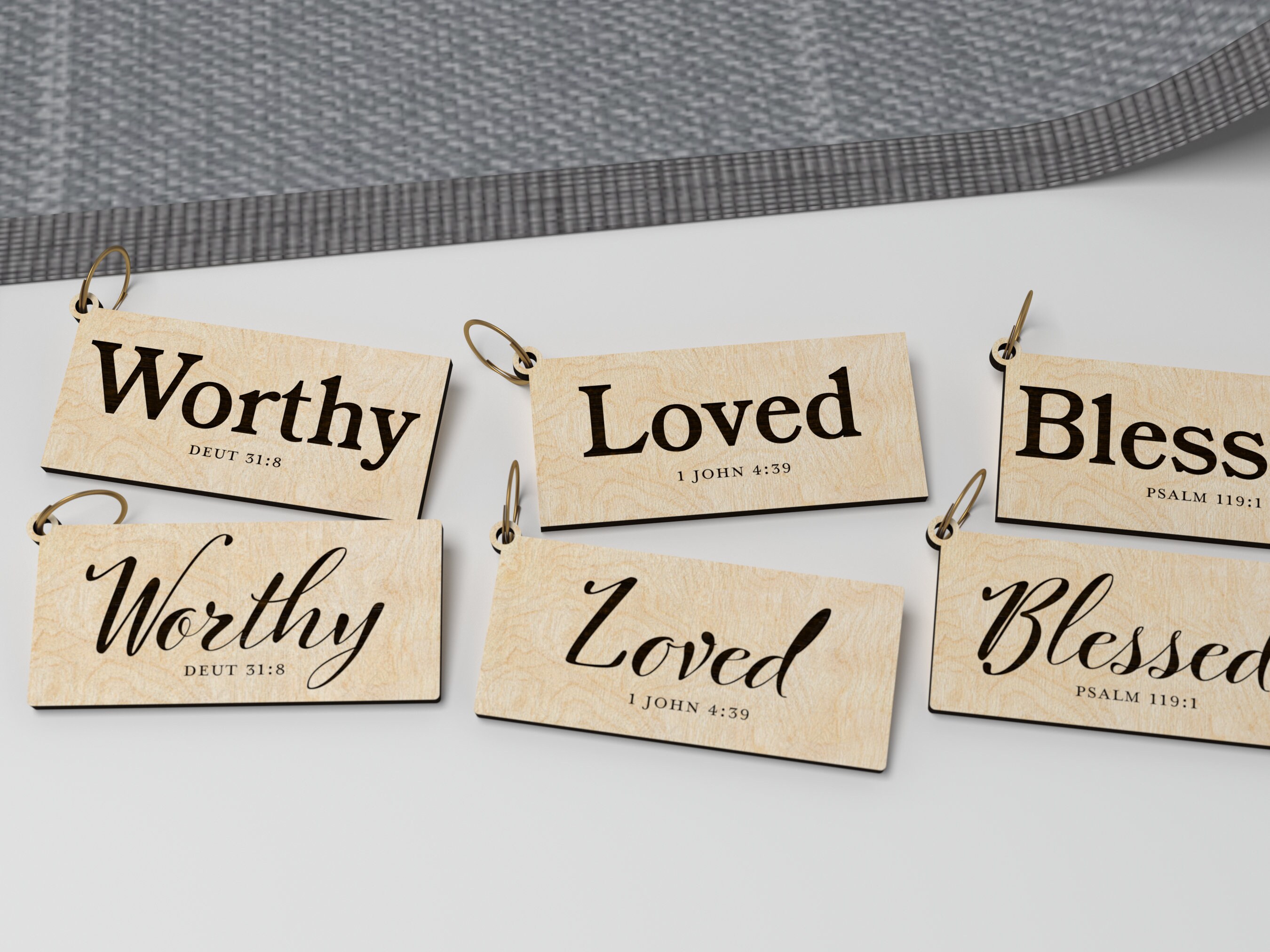 God's Promises Keychains Laser cut file Glowforge | Etsy