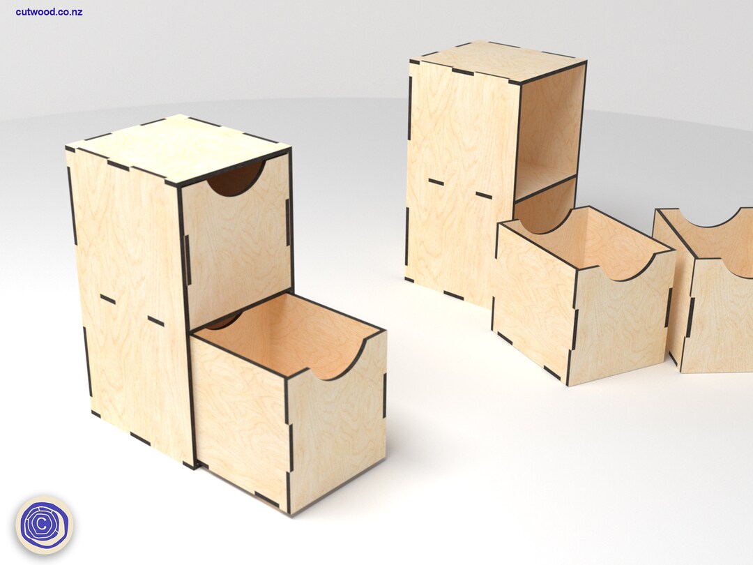 Double Laser Cut Box Files SVG, DXF, Laser Plans, Laser Cut, Cnc Route ...