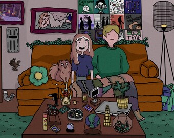 FREE PRINT & SHIPPING Adventure Time Custom Portrait - Etsy