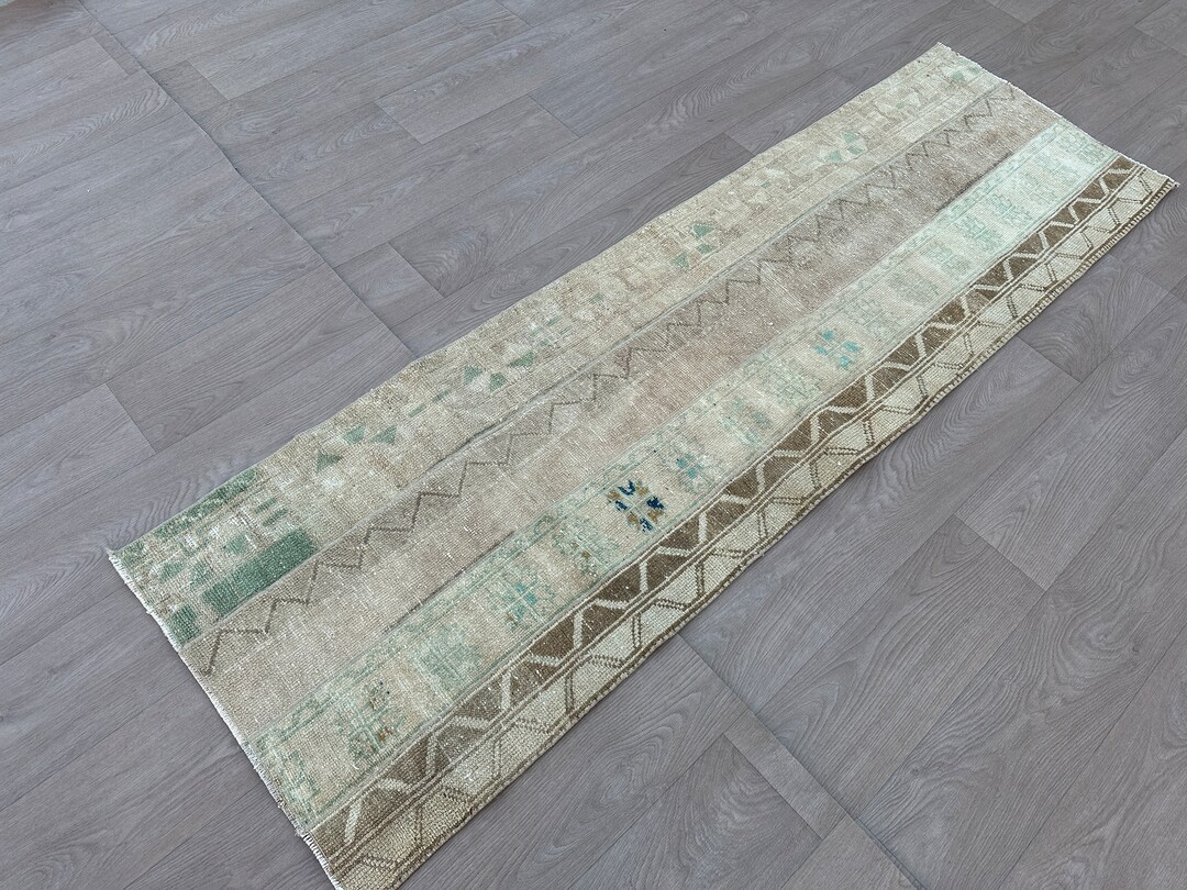 Neutral Small Runner Rug for Entryway -2x8 Feet Kitchen Runner Rug ...