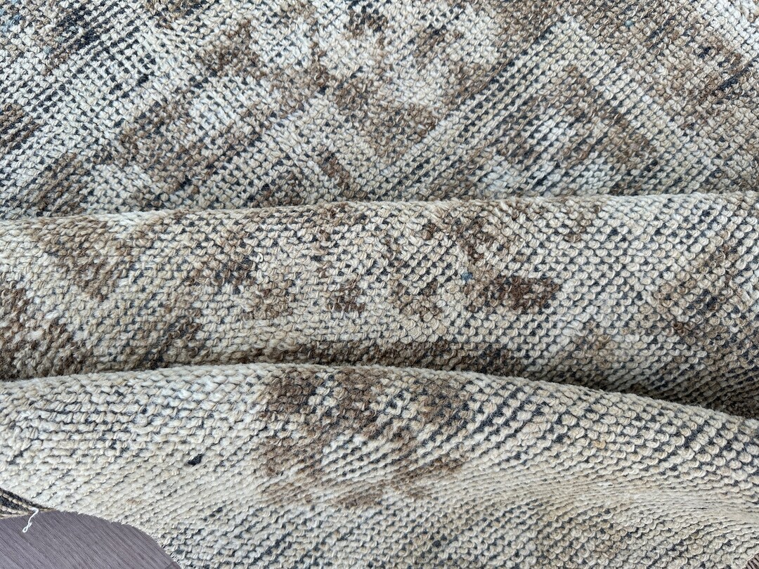 3.5x9.5 Feet Vintage Beige Runner Rug for Entryway and Kitchen - Oushak ...