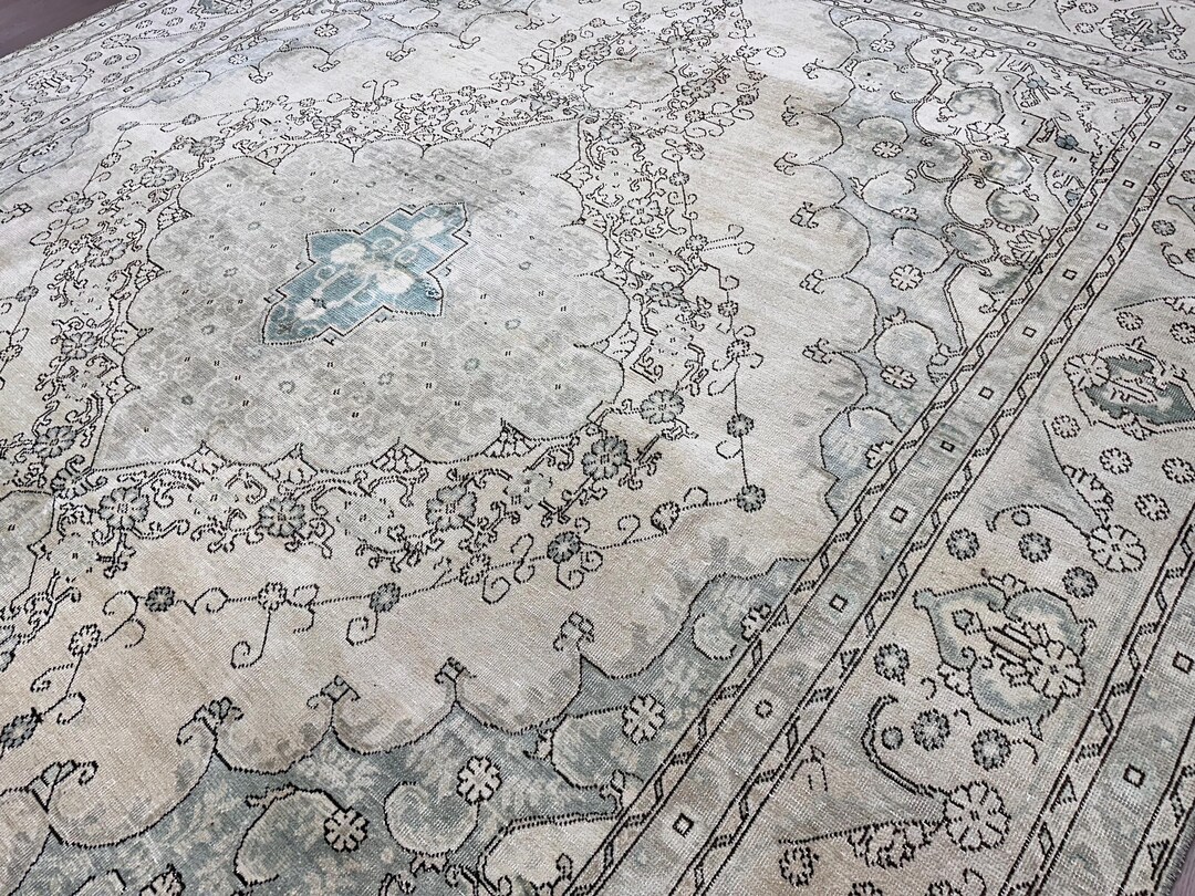 9x12 Feet Oversize Cream Area Rug for Kitchen and Living Room ...