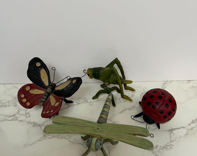 Vintage Cast Iron Insect Collectibles Garden Decor - Etsy