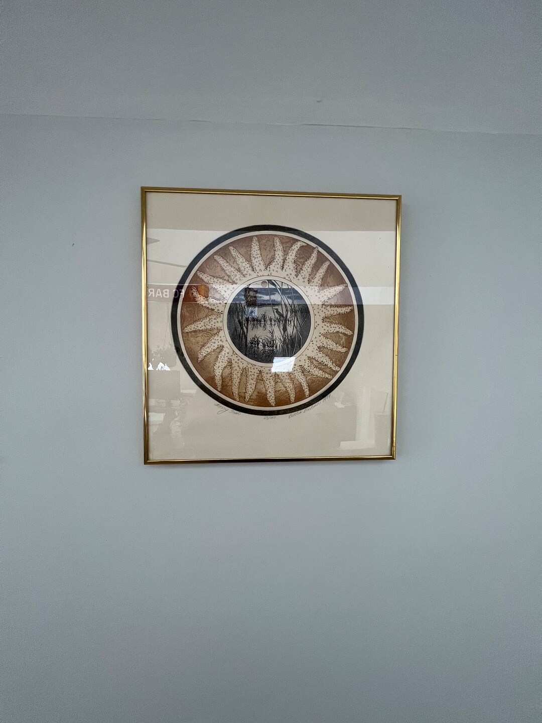 Vintage Etching Art Starry Fish Bethia Brehmer - Etsy