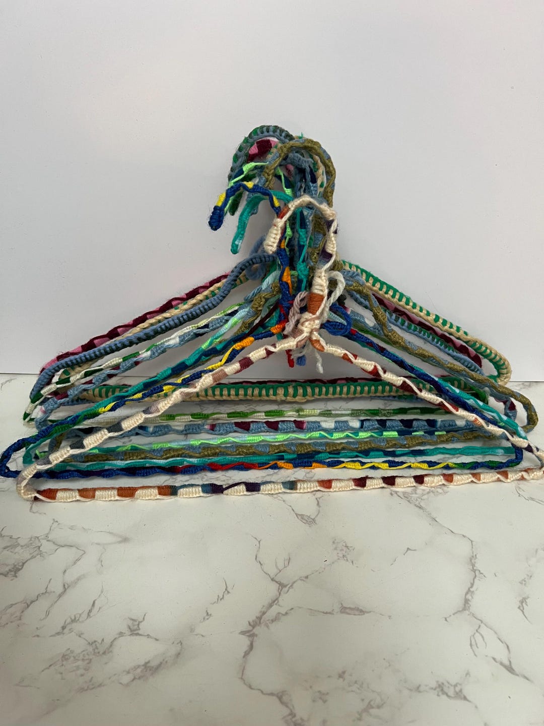 Vintage Set of Ten Crochet Clothes Hangers - Etsy