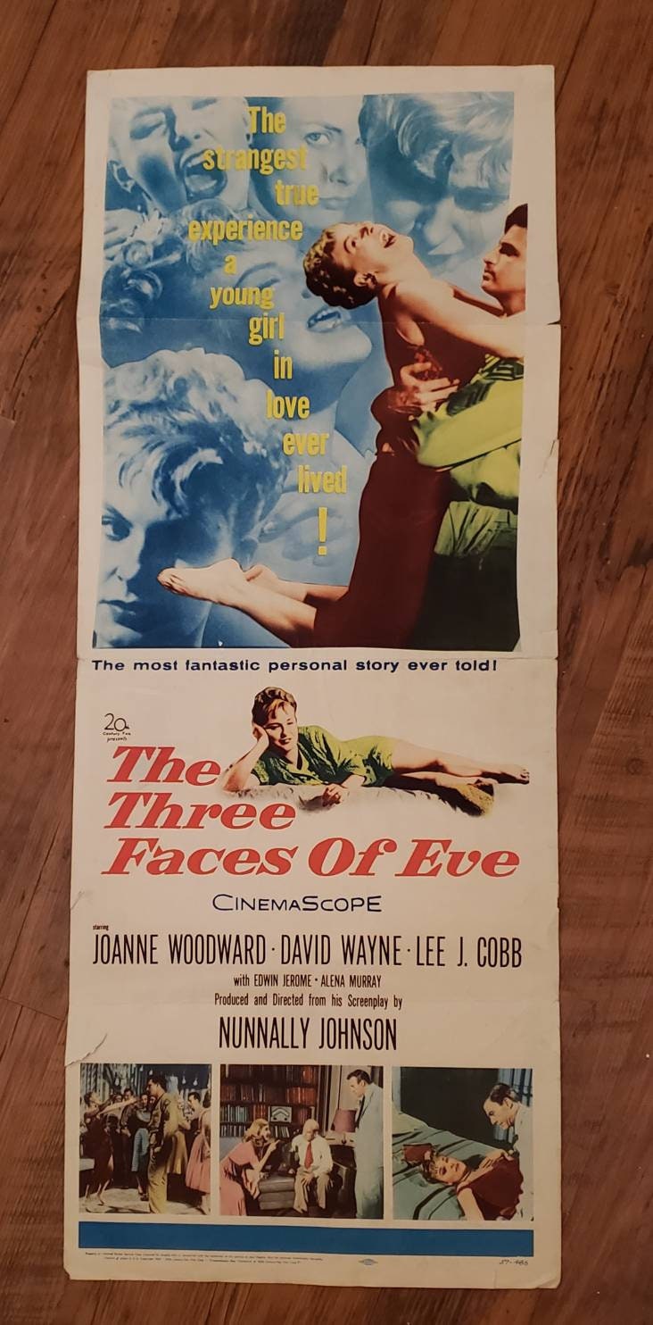 Original Three Faces of Eve Movie Poster - Etsy