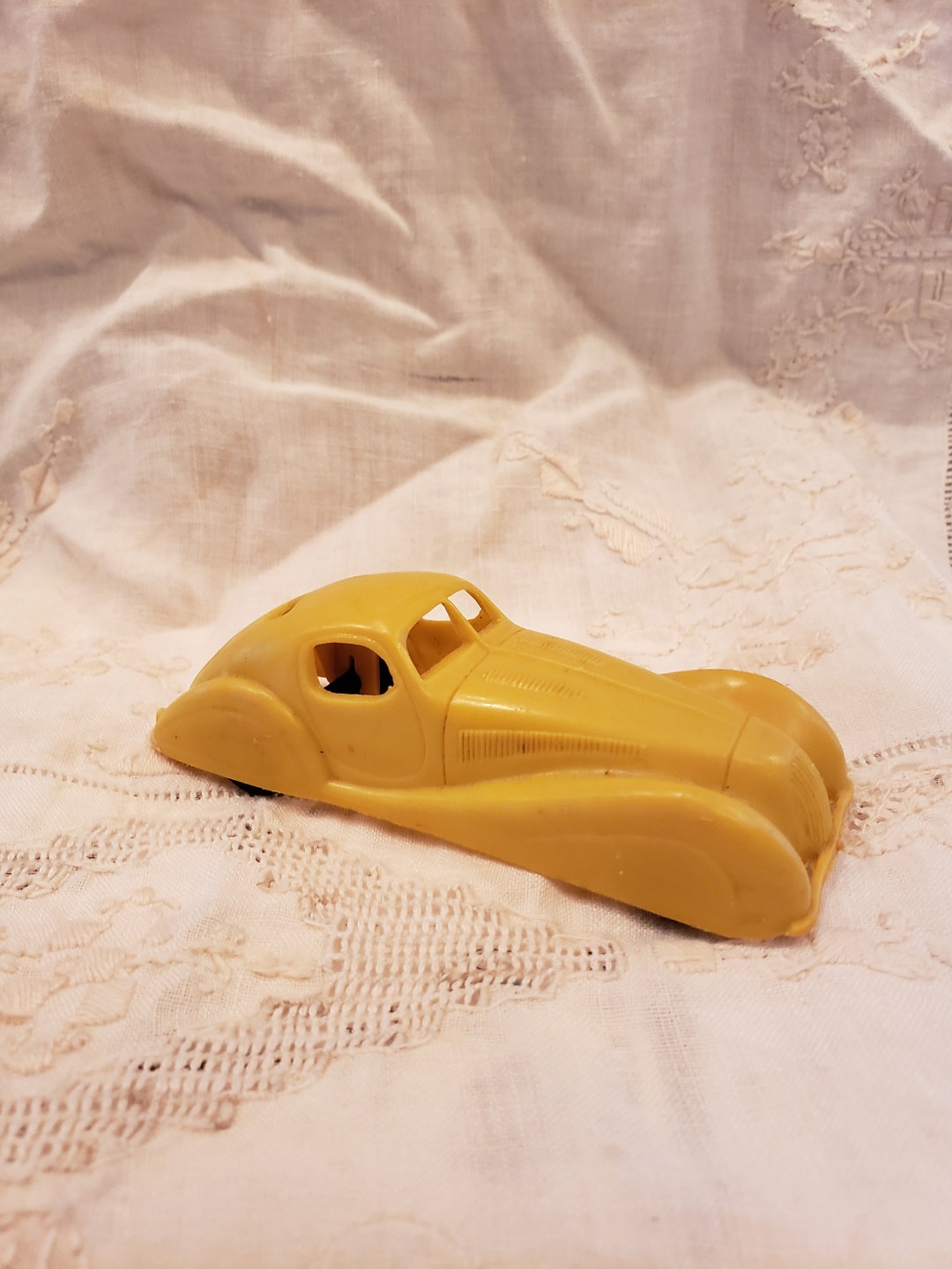 Vintage Yellow Plastic Toy Car - Etsy