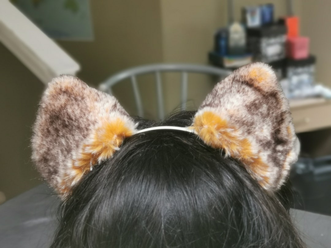 Cute Fluffy Fox/cat Ears With Tail - Etsy