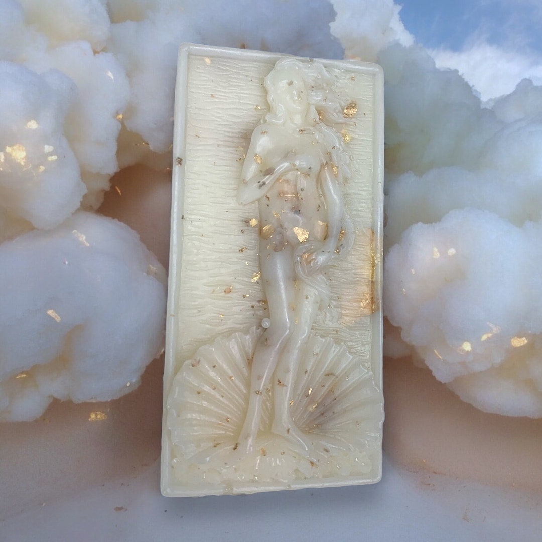 Birth of Venus Soap Bar: 24k Gold Leaf Aphrodite Soap - Etsy