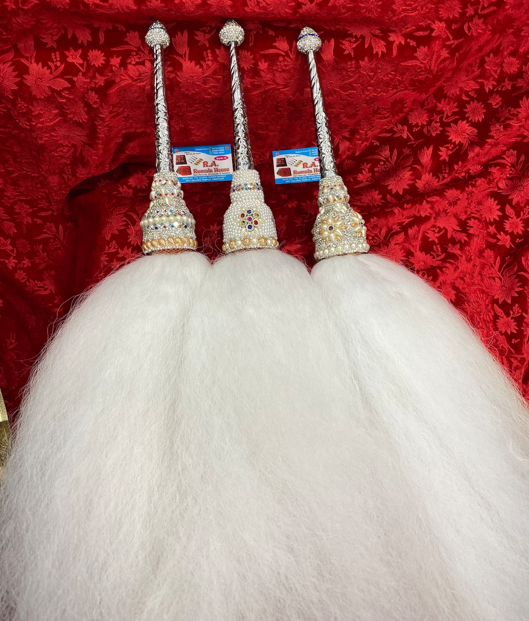 Stone Studded Chaur/chawar/chavar/chanwar/chamara Sahib for Home ...