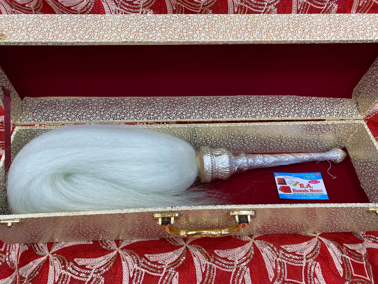 Original Silver Chaur/chawar/chamara Sahib With Authentic Yak Hair ...