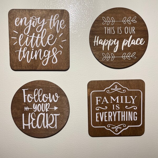 Wood Magnets - Etsy