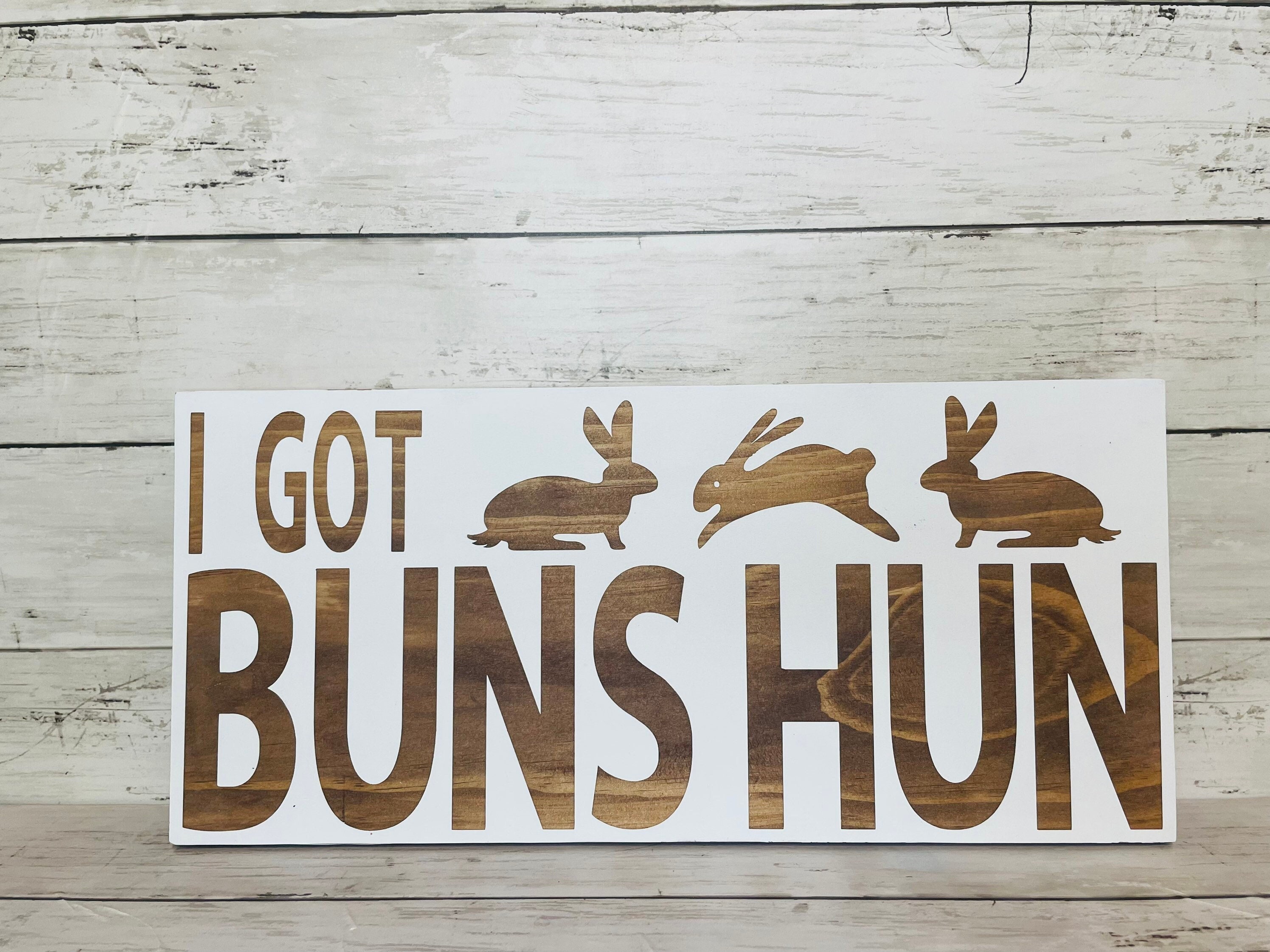 I Got Buns Hun Rabbit Hutch Sign Bunny Lover Sign Bunny - Etsy
