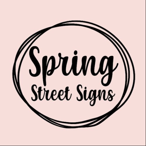 SpringStreetSigns - Etsy