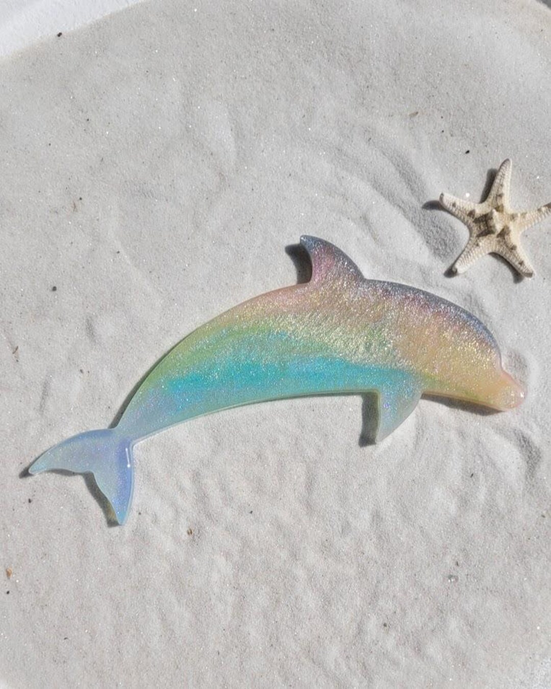 Resin Dolphin/ Beach Art/ Ocean Wall Art/ Sunset Wall Décor/ Resin ...
