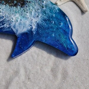 Resin Dolphin/ Beach Art/ Ocean Wall Art/ Dolphin Wall Décor/ Beach Art ...