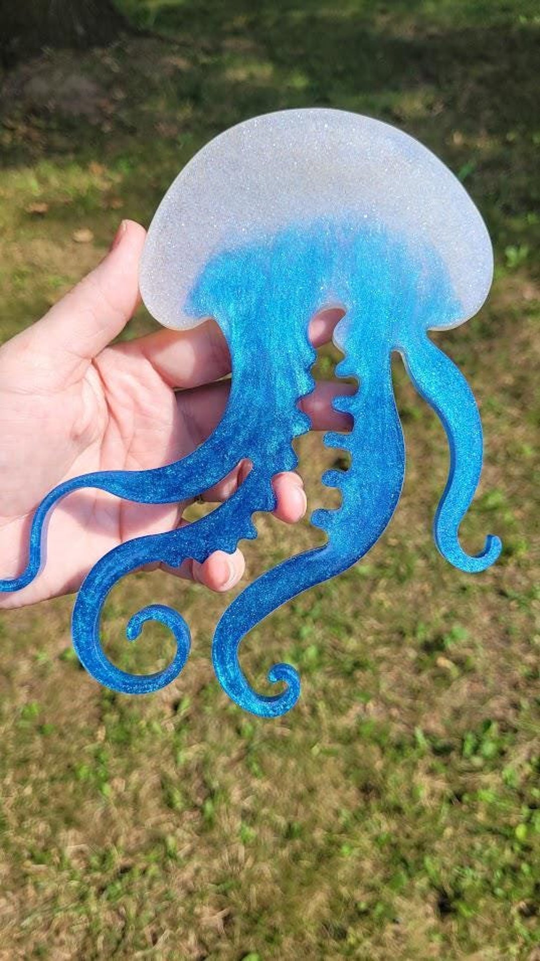 Jellyfish Wall Decoration/ Jellyfish Wall Art/ Resin Ocean Art ...
