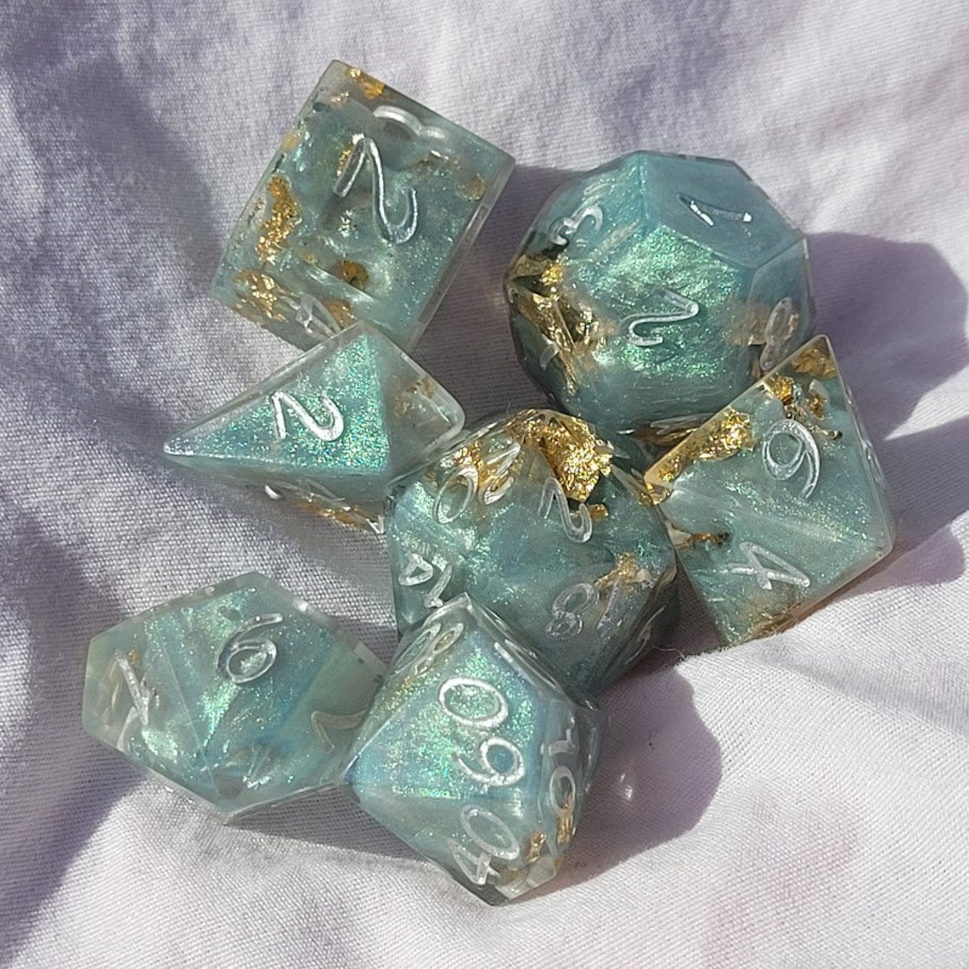 Sharp Edged D&D Dice/ Tabletop Gaming Dice/ Dungeons and Dragons Gifts ...