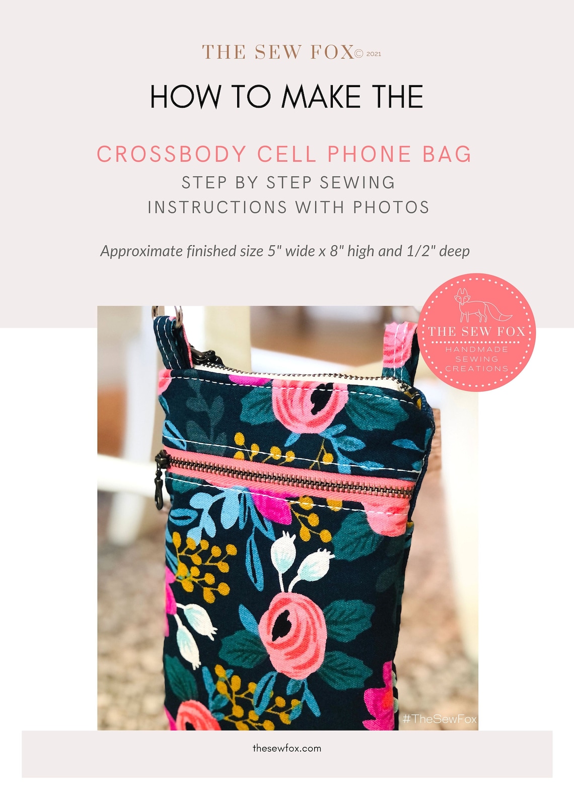 Cell Phone Crossbody Bag PDF Sewing Instructions Pattern - Etsy