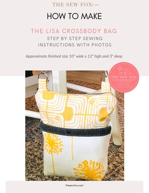 Small Flat Over the Shoulder Bag PDF Sewing Pattern - Etsy Canada