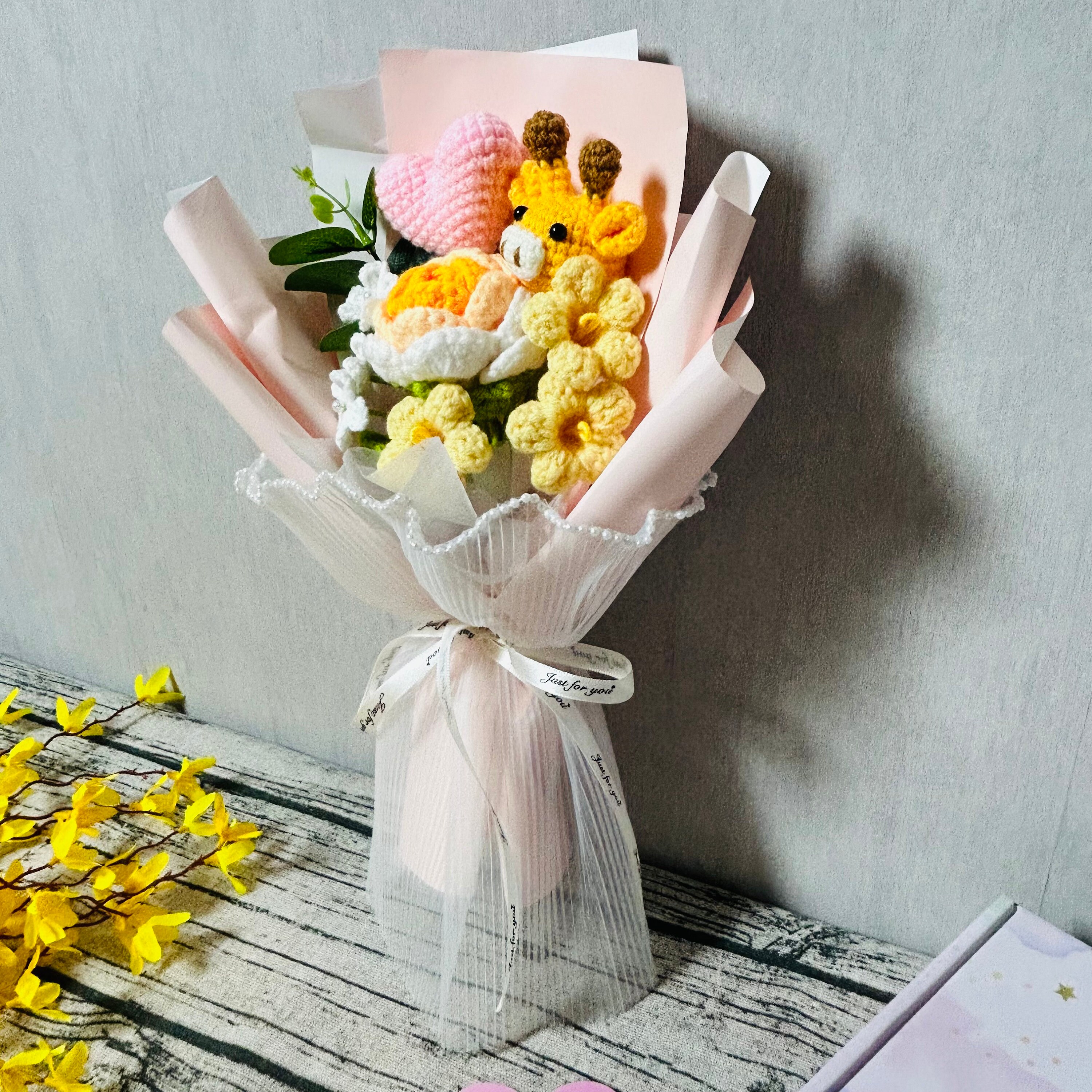 Crochet Flowers, Giraffe Rose Lily of the Valley, Cute A Bunch of ...