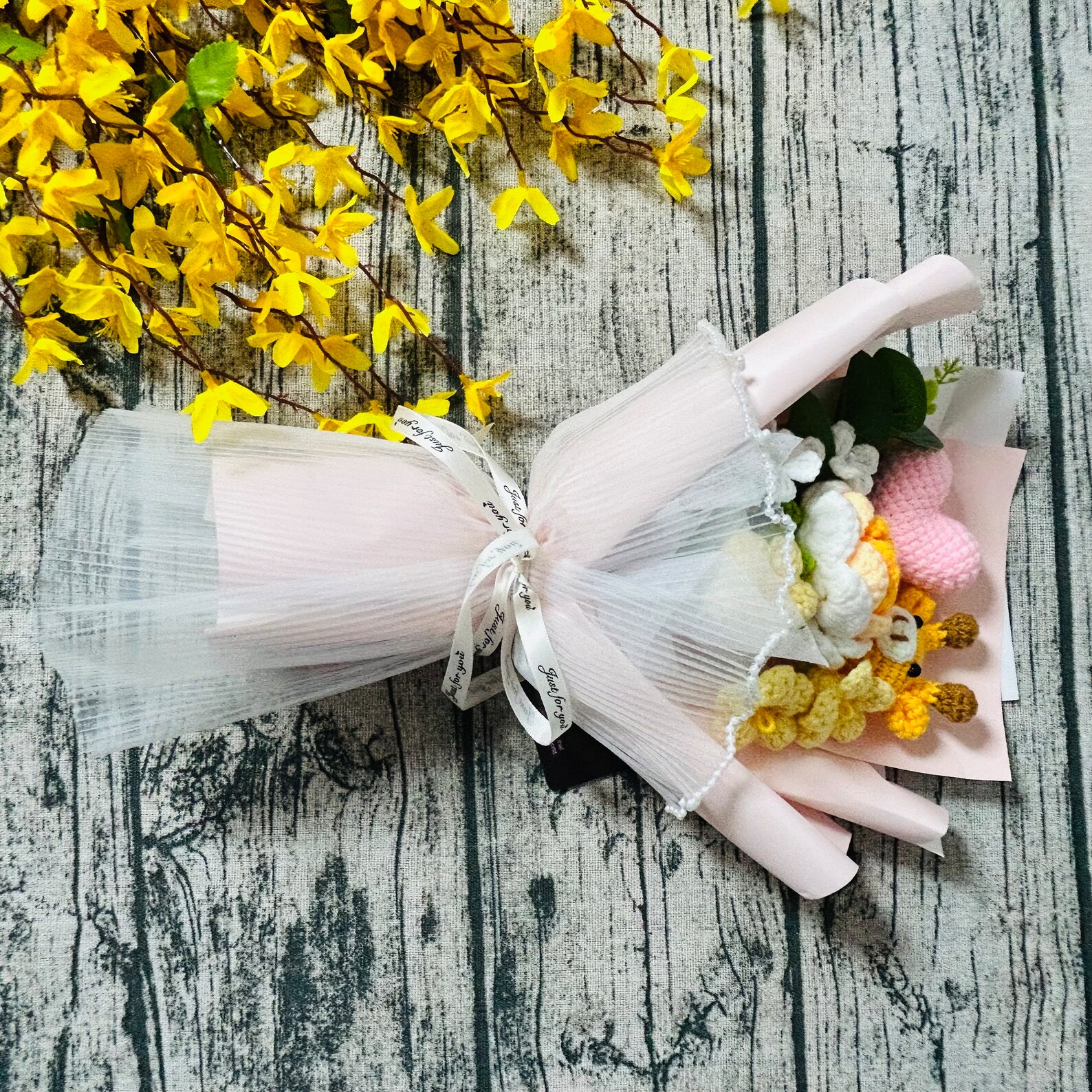 Crochet Flowers, Giraffe Rose Lily of the Valley, Cute A Bunch of ...