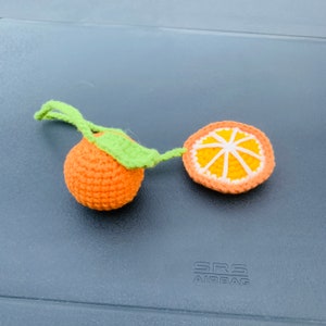 Cute Car Mirror Hanging Orange Fruit Car Interior Rear View Mirror ...