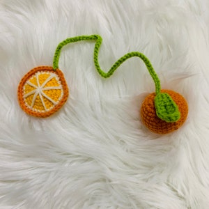 Cute Car Mirror Hanging Orange Fruit Car Interior Rear View Mirror ...