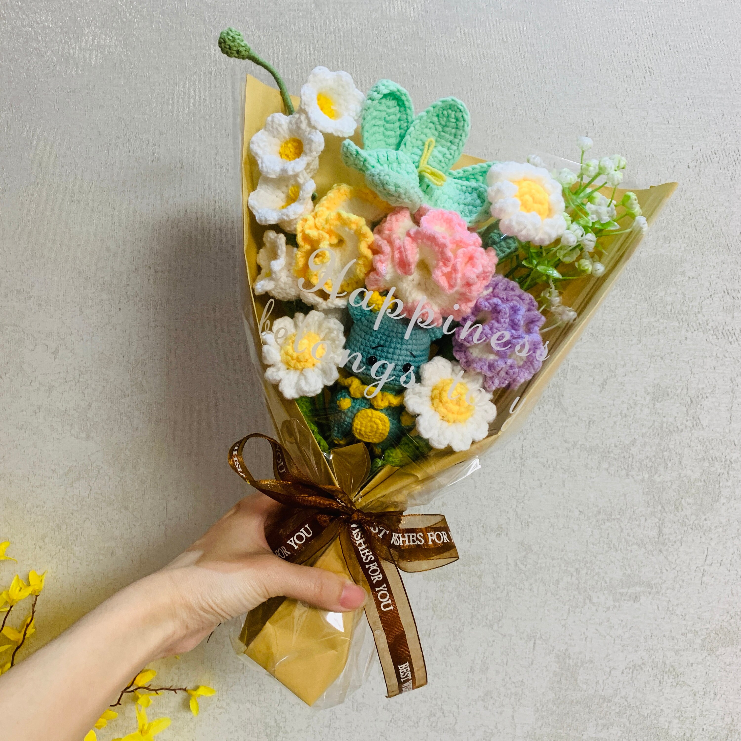 Crochet Flowers Animals Dragon Tulip Daisy Carnation Ornaments Cute A ...