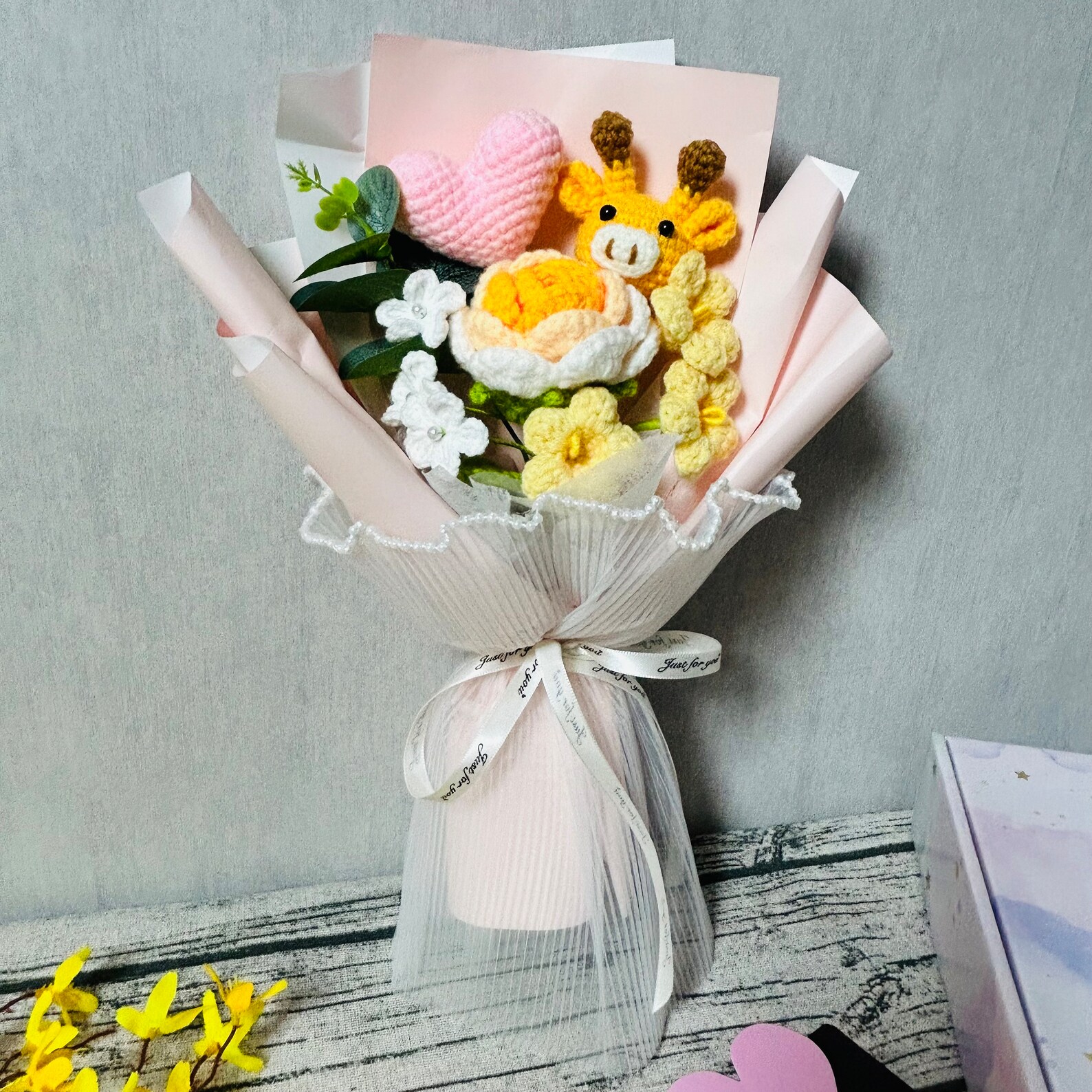 Crochet Flowers, Giraffe Rose Lily of the Valley, Cute A Bunch of ...