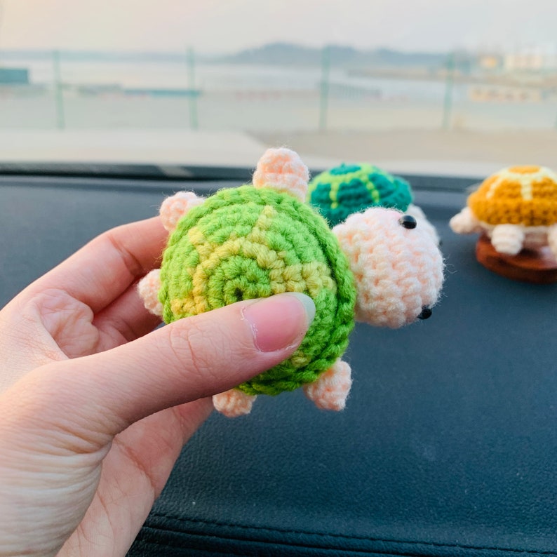 Handmade Crochet Cute Mini Turtle Head Retracted Into Shell - Etsy