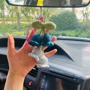 Handmade Cute Car Mirror Hanging Lily of the Valley Flower Interior ...