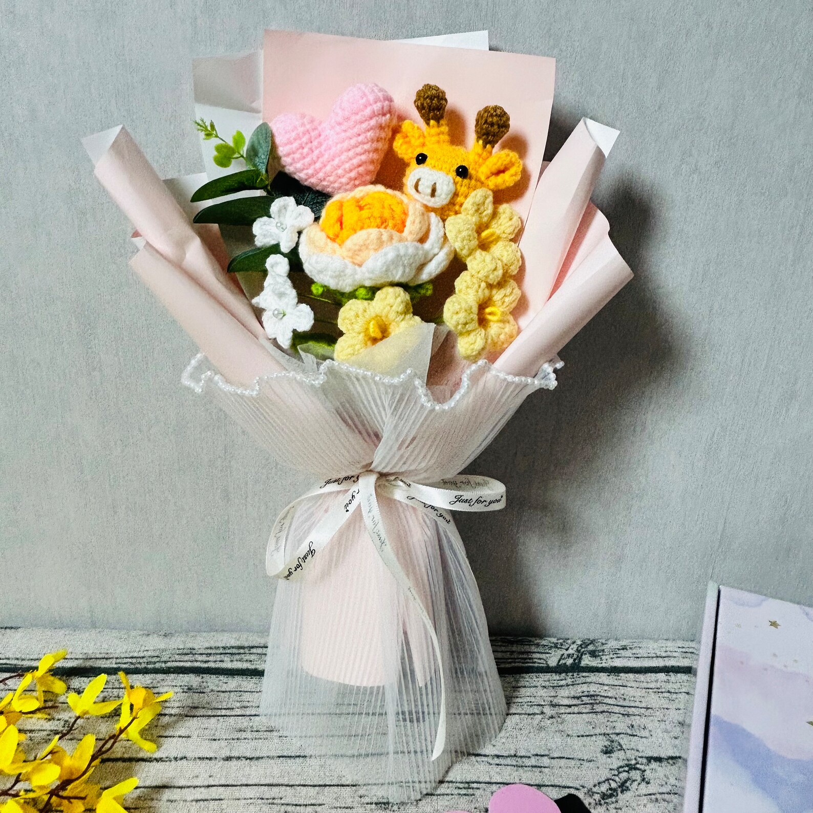 Crochet Flowers, Giraffe Rose Lily of the Valley, Cute A Bunch of ...