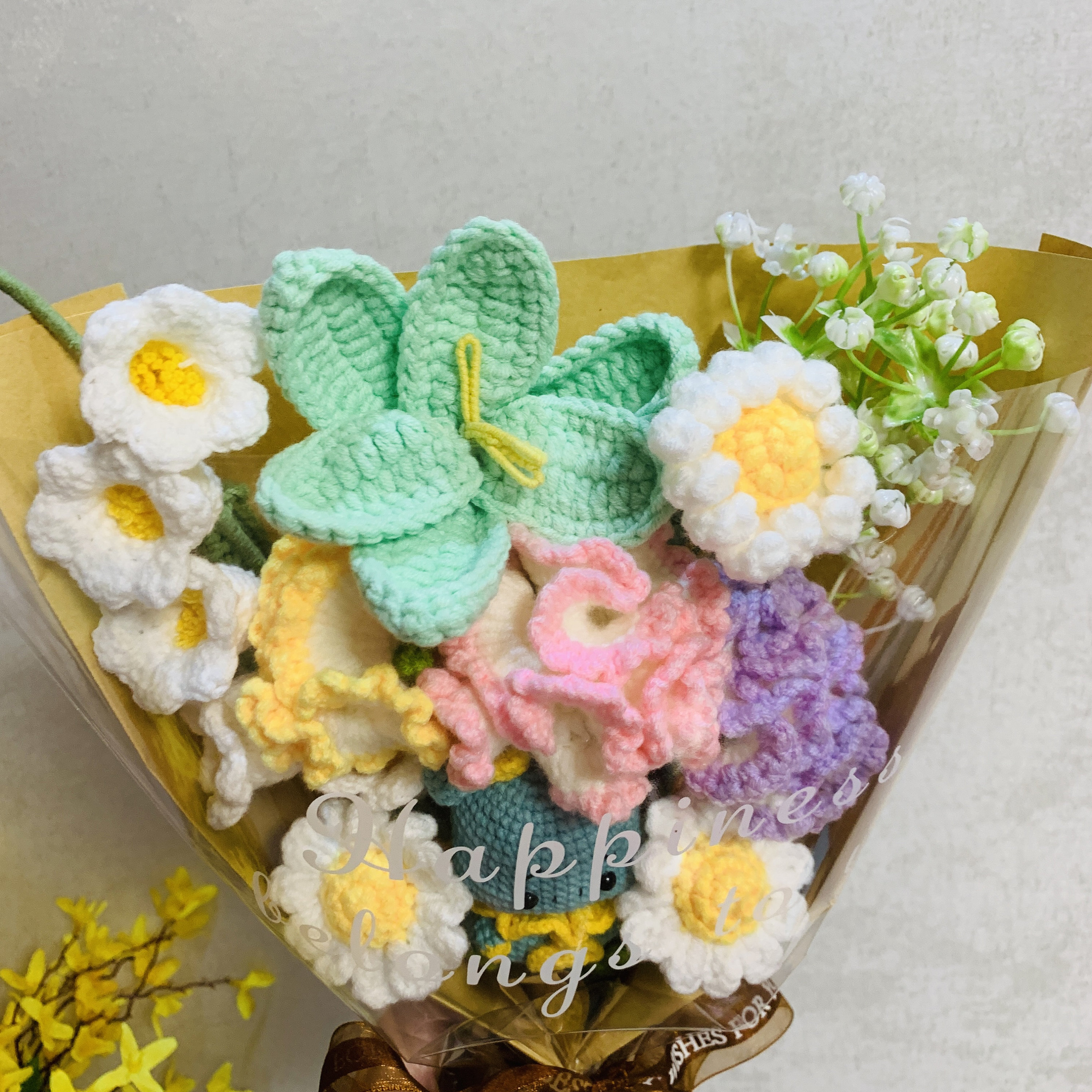 Crochet Flowers Animals Dragon Tulip Daisy Carnation Ornaments Cute A ...