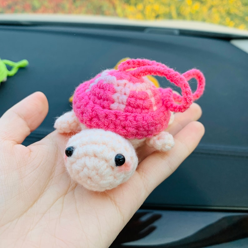 Handmade Crochet Cute Mini Turtle Head Retracted Into Shell | Etsy