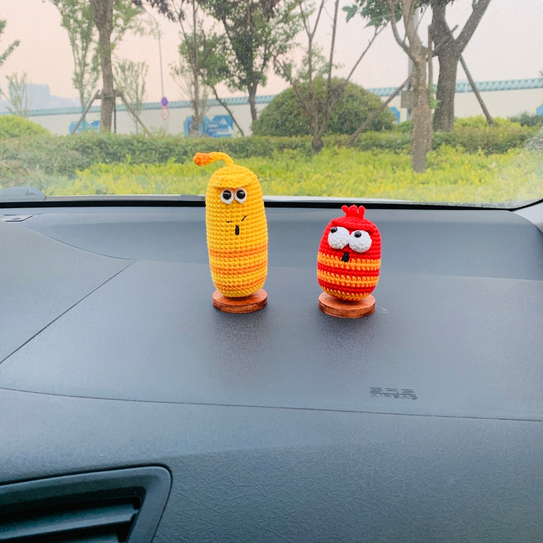 Handmade Crochet Cute Funny Bug Car Accessories, Car Interior Car ...