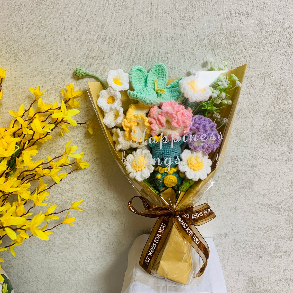 Crochet Flowers Animals Dragon Tulip Daisy Carnation Ornaments Cute A ...