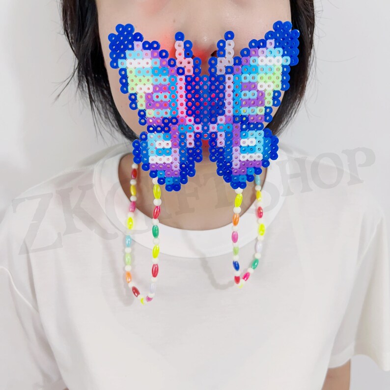 Custom Kandi Necklace-large Size Disco Glitter Pacifier-glow - Etsy