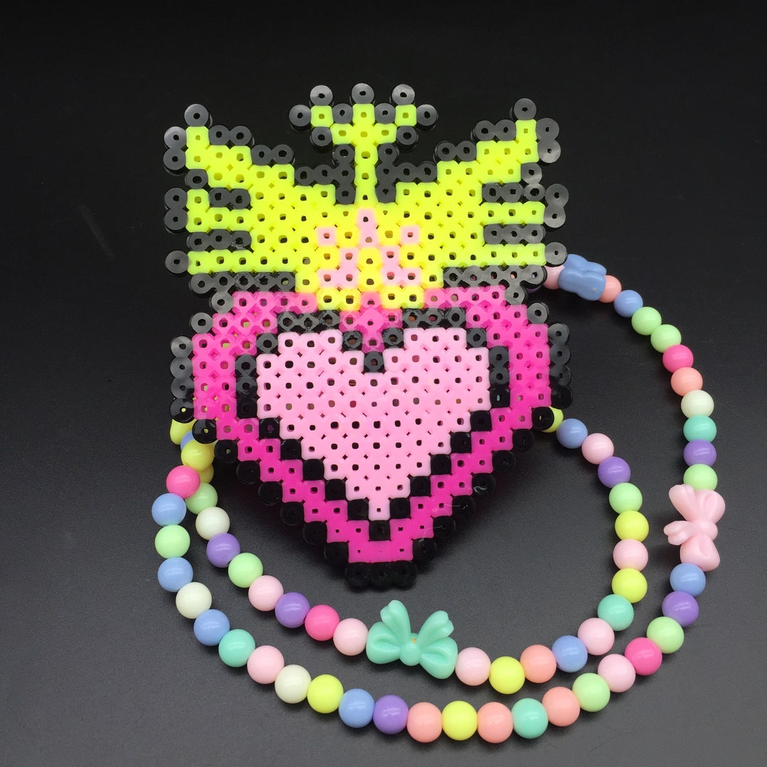Customizable Rave Kandi Necklace-disco Glitter Pacifier-light - Etsy