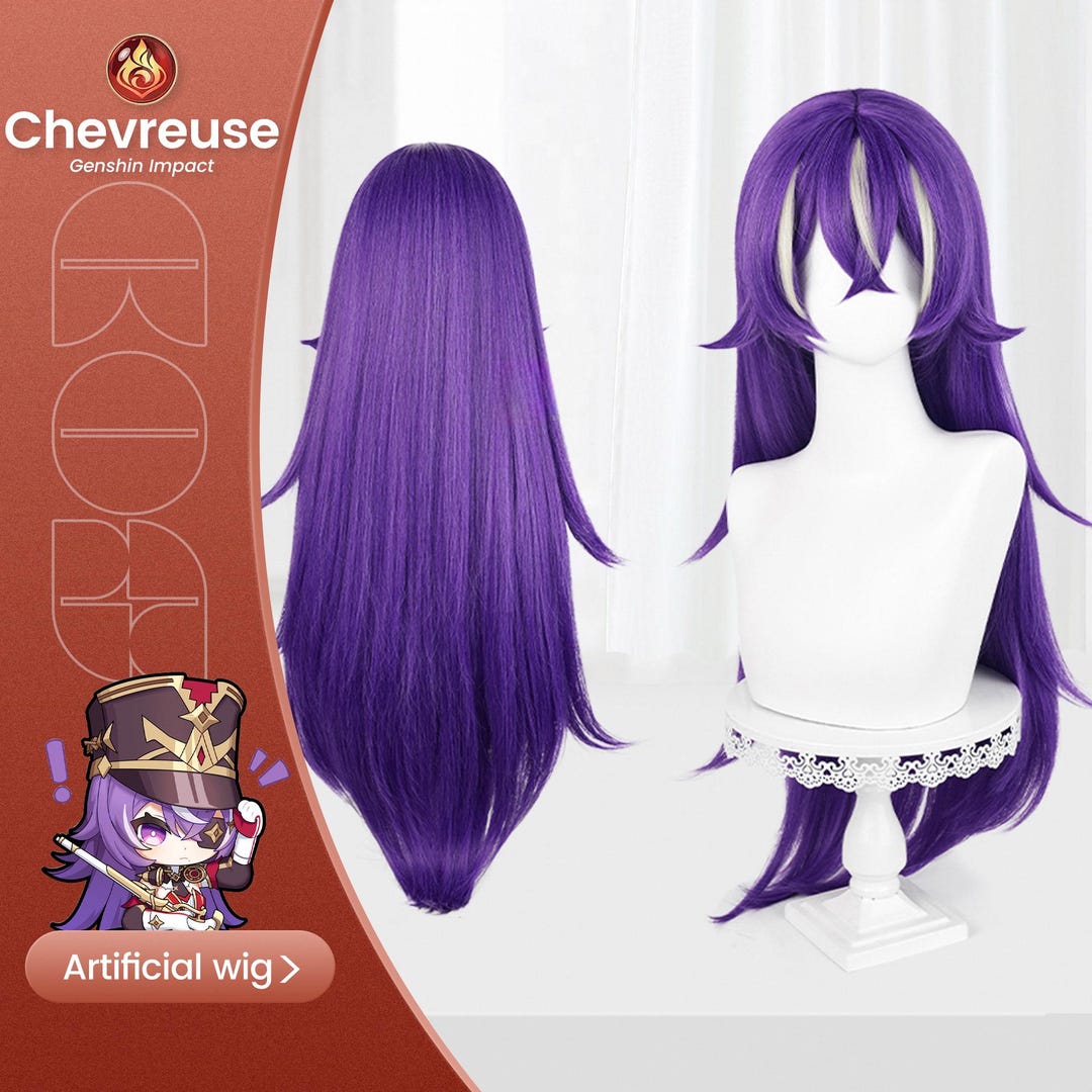 Genshin Impact Chevreuse Handmade Cosplay Wig Hair Chevreuse Wig ...