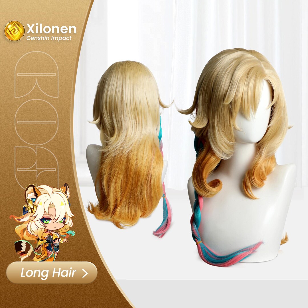 Genshin Impact Xilonen Handmade Cosplay Wig Hair | Xilonen Wig ...