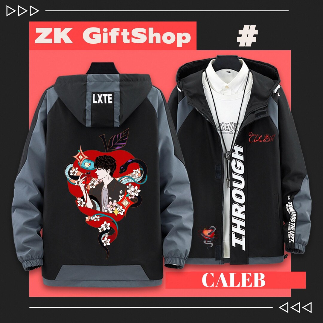Anime Caleb Windbreaker - Limited Edition Unisex Jacket for Casual ...